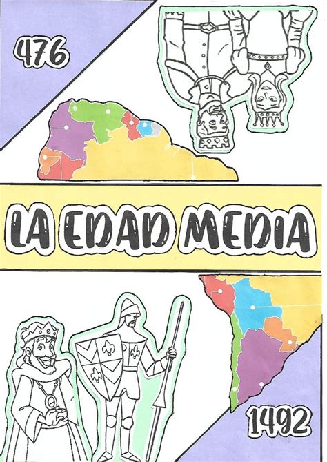 Aqui Les Dejo Una Caratula De La Edad Media Edad Media Dibujos