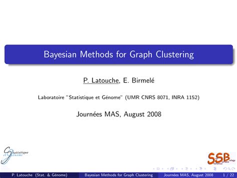 pdf bayesian methods for graph clustering