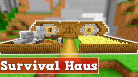 Wie Baut Man Ein Survival Haus In Minecraft 1 14 Minecraft 1 14