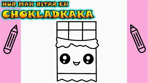 Hur man ritar en CHOKLADKAKA Rita Det Själv Lär dig att rita enkelt