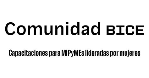 COMUNIDAD BICE