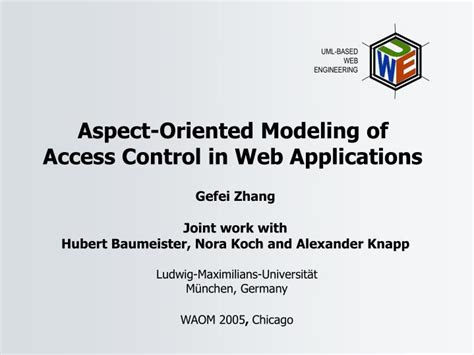 ppt aspect oriented modeling of access control in web applications powerpoint presentation