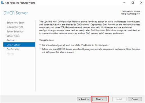install dhcp server on windows server 2016 step by step tactig