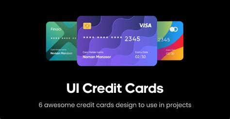 Figma Ui Credit Cards Free Template Ui Free