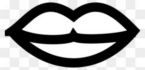 Outline Lips Clipart Black And White Lipstutorial Org