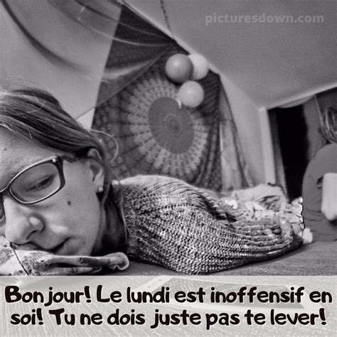 Bon Lundi Humour Image Jeune Femme Picturesdown