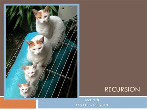 recursion lecture 8 cs2110 fall ppt download