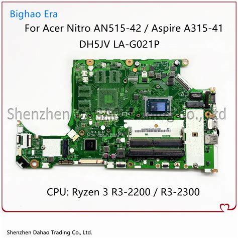 Dh5jv La G021p Motherboard For Acer Nitro An515 42 Laptop Motherboard