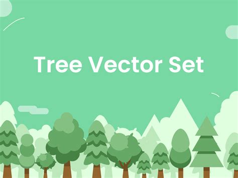 Tree Vector Set Illustrations Free Figma Resource Figma Elements