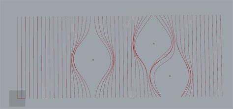 Multiple Attractor Points And Line Spreading Grasshopper Parametric