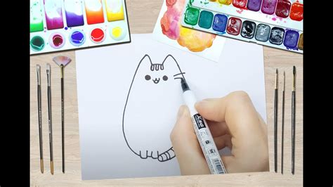Cum Sa Desenez O Pisica Pusheen Youtube