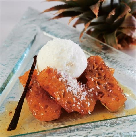 Ananas rôti au beurre vanillé Recettes Cuisine française