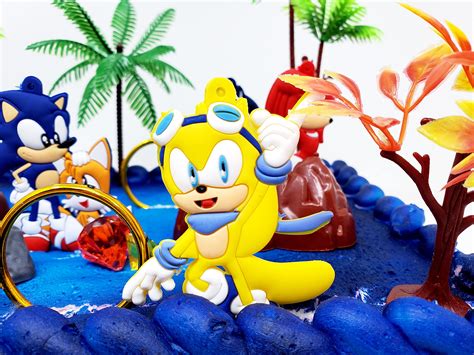 Buy Birthday Celebrations Sonic Cake Topper Set Featuring Sonic Miles