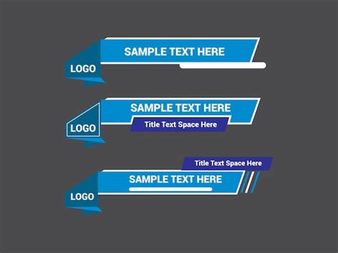 Premium Vector Vector Lower Third For Television News Bar Design