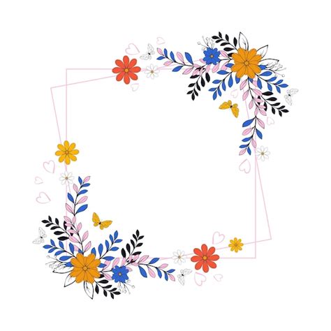 Psd Graficos De Moldura Floral Modelos Psd Gr Tis De Alta