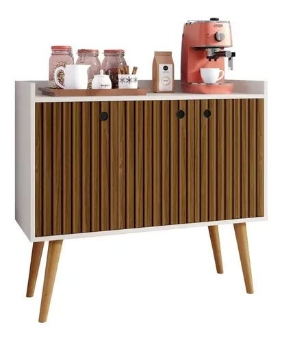 Aparador Buffet Wood Cantinho Do Café 3 Portas E Prateleira