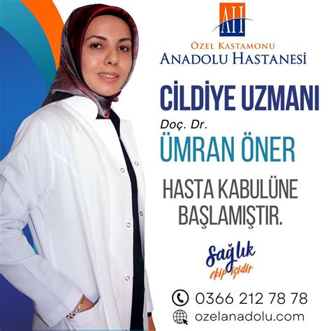 Cildiye uzmanı Doç Dr Öner Özel Anadolu da hasta kabulüne başladı