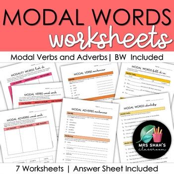 Results For Modal Verbs Posters TPT