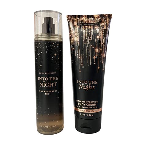 Bath And Body Works Into The Night Fragrance Mist Body Cream Set