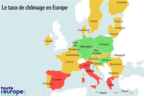 Le taux de chômage en Europe Touteleurope eu