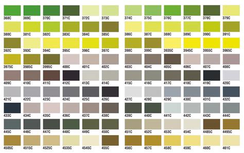 Pms Color Charts Berg Ink Llc
