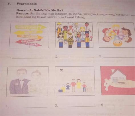 Gawain 1 Nakikilala Mo Ba Panuto Suriin Ang Mga Larawan Sa Ibaba