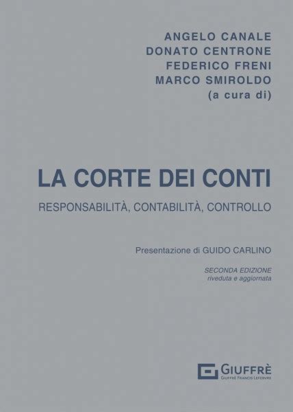 La Corte Dei Conti Responsabilita Pensioni Controlli Libreria Quaglia