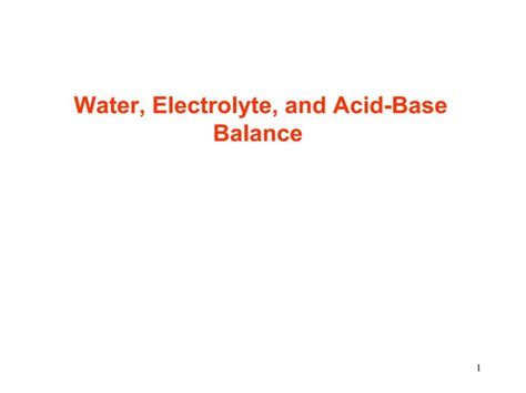Fluids Electrolyte Ppt