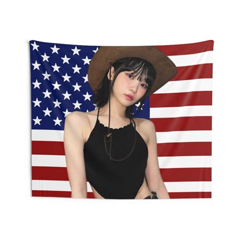 Chaewon American USA Flag Tapestry Indoor Outdoor Banner Chaewon