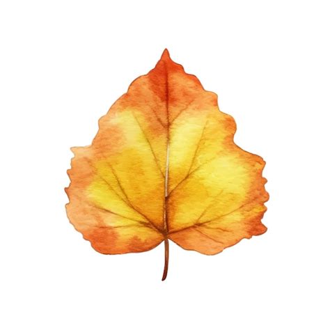 Hojas de otoño de acuarela Vector Premium