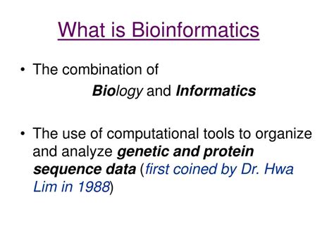 Ppt Introduction To Bioinformatics Powerpoint Presentation Free