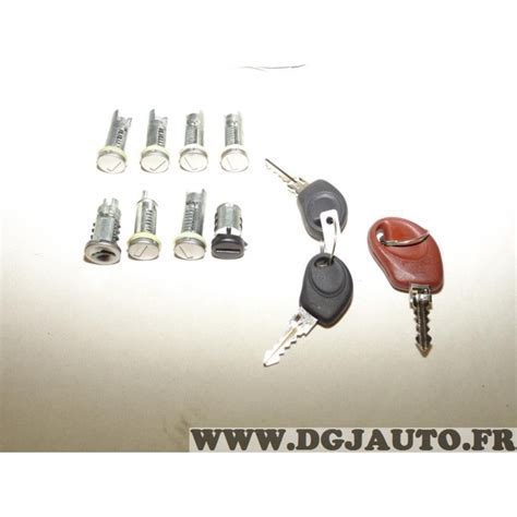 Kit Barillets Serrure De Porte Avec Cl S Pour Fiat Ducato