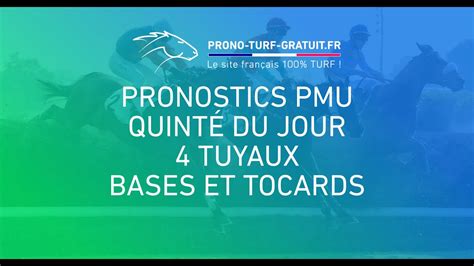 Pronostic Quinté Samedi 01 06 2024 Pronostics PMU 4 Tuyaux Bases