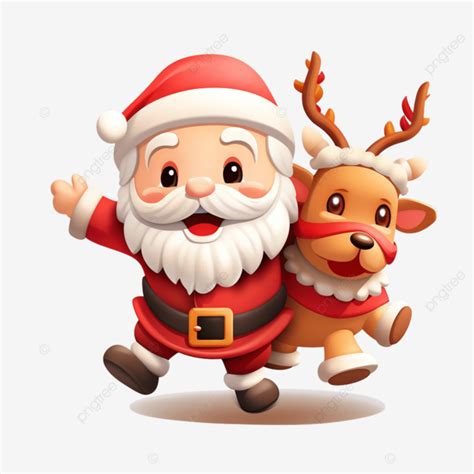 Natal Papai Noel E Veados PNG Natal Papai Noel árvore De Natal