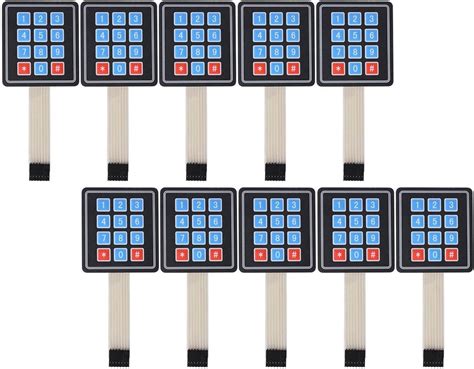 Amazon 10PCS 3 X 4 Matrix Array 12 Key Membrane Switch Keypad