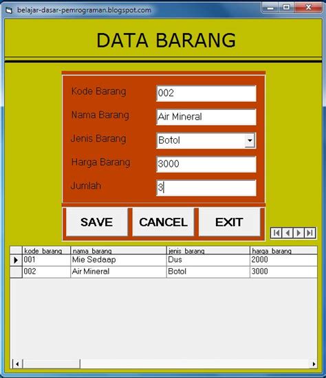 Cara Koneksi Database MySQL Ke Visual Basic 6 0 Belajar Pemrograman