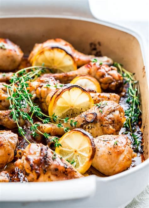 Lemon Garlic Roasted Chicken Legs Jo Cooks