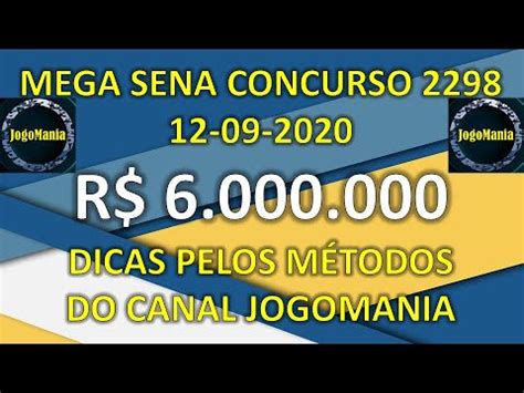 Mega Sena R Milh Es Dicas E M Todos Do Canal Jogomania Youtube