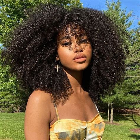 Amazon Rheanna Afro Kinky Curly Wig With Bangs Human Hair For