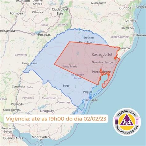 Defesa Civil Emite Alerta De Temporais Para Esta Quinta Feira R Dio