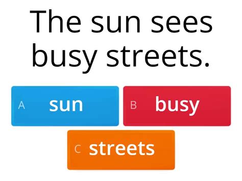 Find The Adjective Quiz