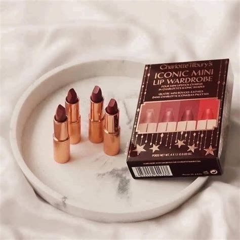 Charlotte Tilbury Iconic Mini Lip Wardrobe Set Shopee Thailand