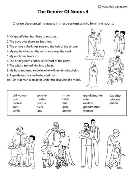 People Gender 2 B And W Worksheet