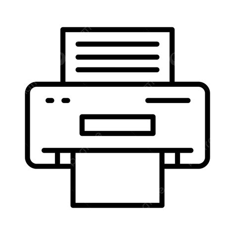 Icono De Línea De Impresora Vector PNG dibujos Fax Papel Impresión