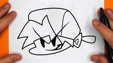 COMO DIBUJAR LA CARA DE BOYFRIEND Friday Night Funkin FNF Paso A