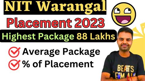 Nit Warangal Placements Report Highest Package Average Package B