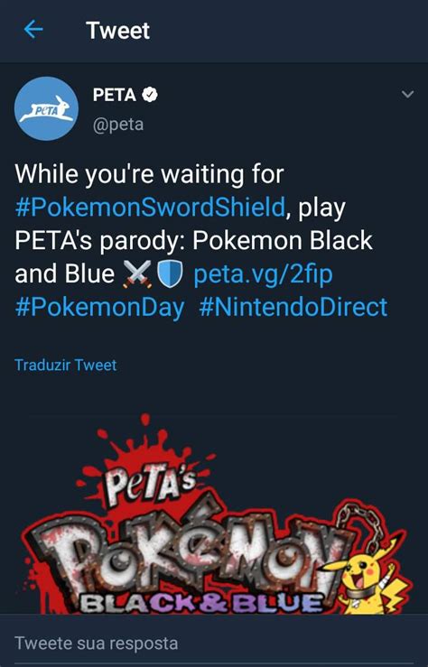 Esse pessoal da PETA é foda kaksksks Pokémon Amino Em Português Amino