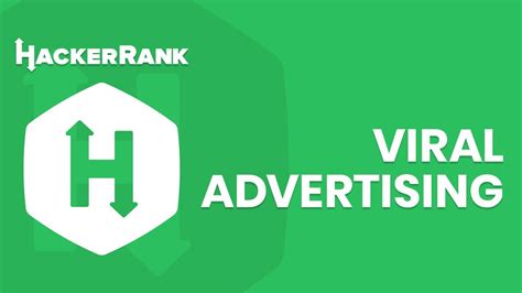 hackerrank Çözümleri viral advertising youtube