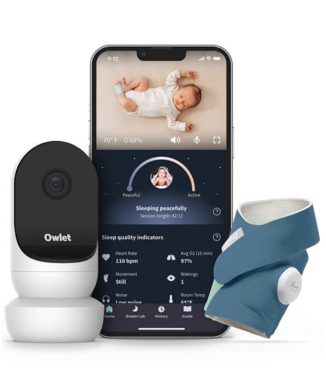 Owlet Dream Duo Sock With Owlet Cam Baby Monitor Dillard S