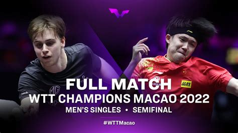 FULL MATCH Truls MOREGARD Vs WANG Chuqin MS SF WTT Champions